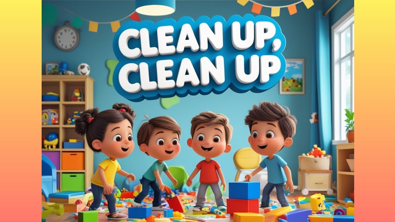 🧹🎶 Clean Up, Clean Up! – Fun Kids’ Cleanup Song! - YouTube