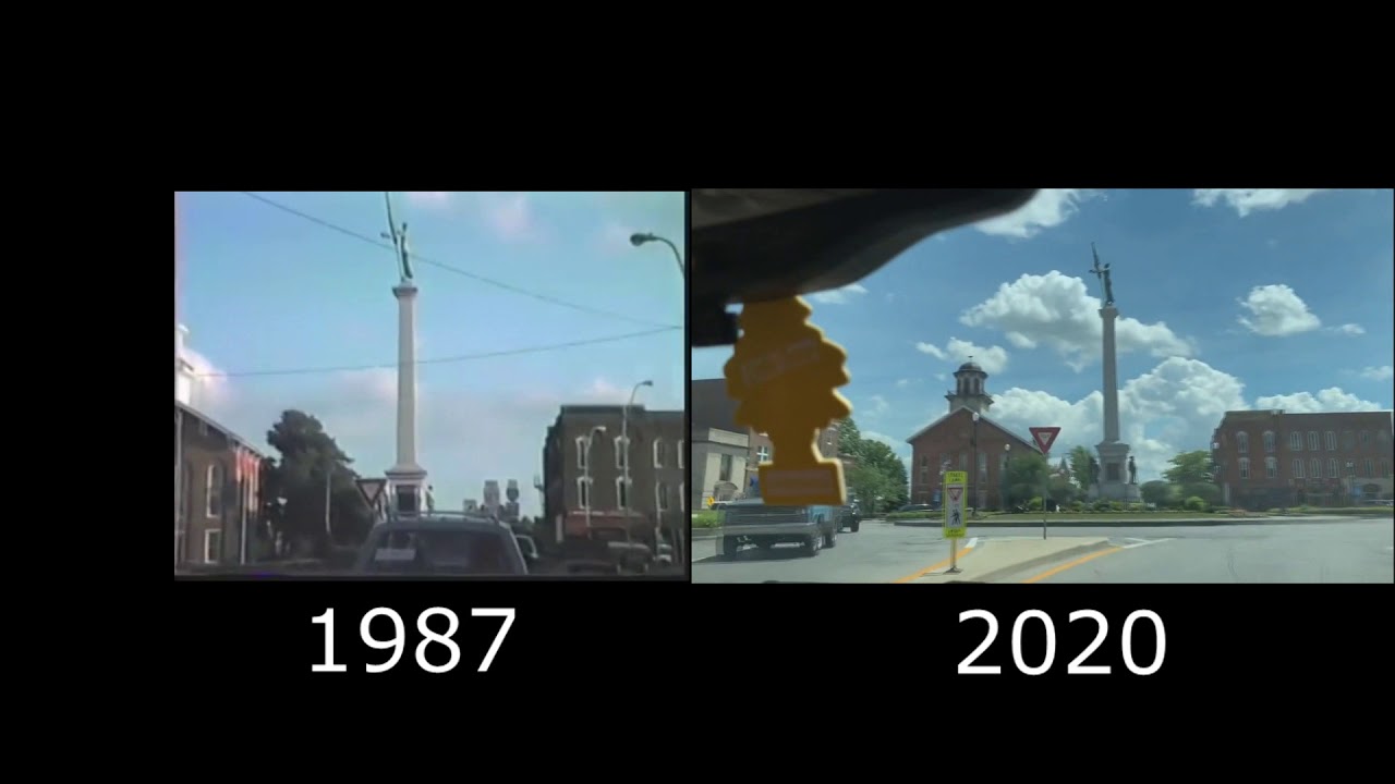A Side-by-Side Drive Through Angola, IN | 1987 & 2020 - YouTube