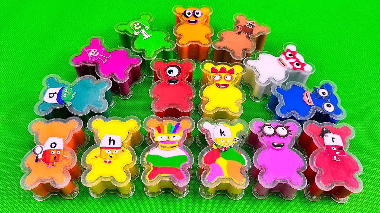 Rainbows EGGS 🌈 Digging Numberblocks Dinosaur Eggs with Rainbow SLIME ...