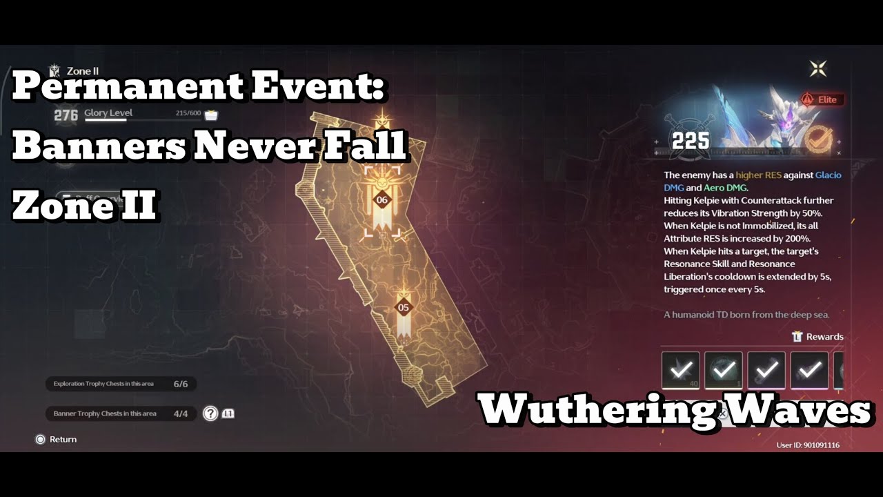 [Wuthering Waves Event] Banners Never Fall - Zone II - Kelpie - Chests ...