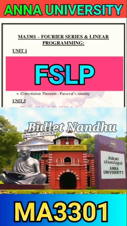 Anna University Fourier Series and Linear Programming Important ...