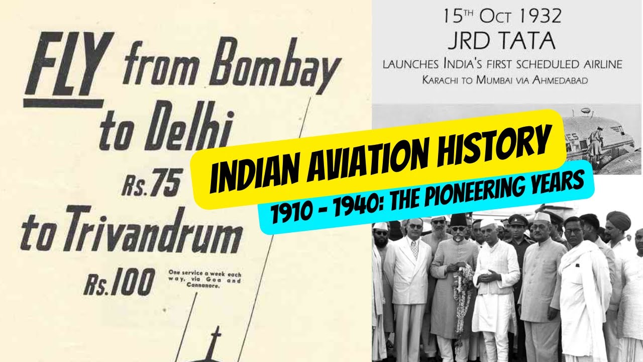 Indian aviation history | Evolution of Indian aviation | 1910 - 1940 ...
