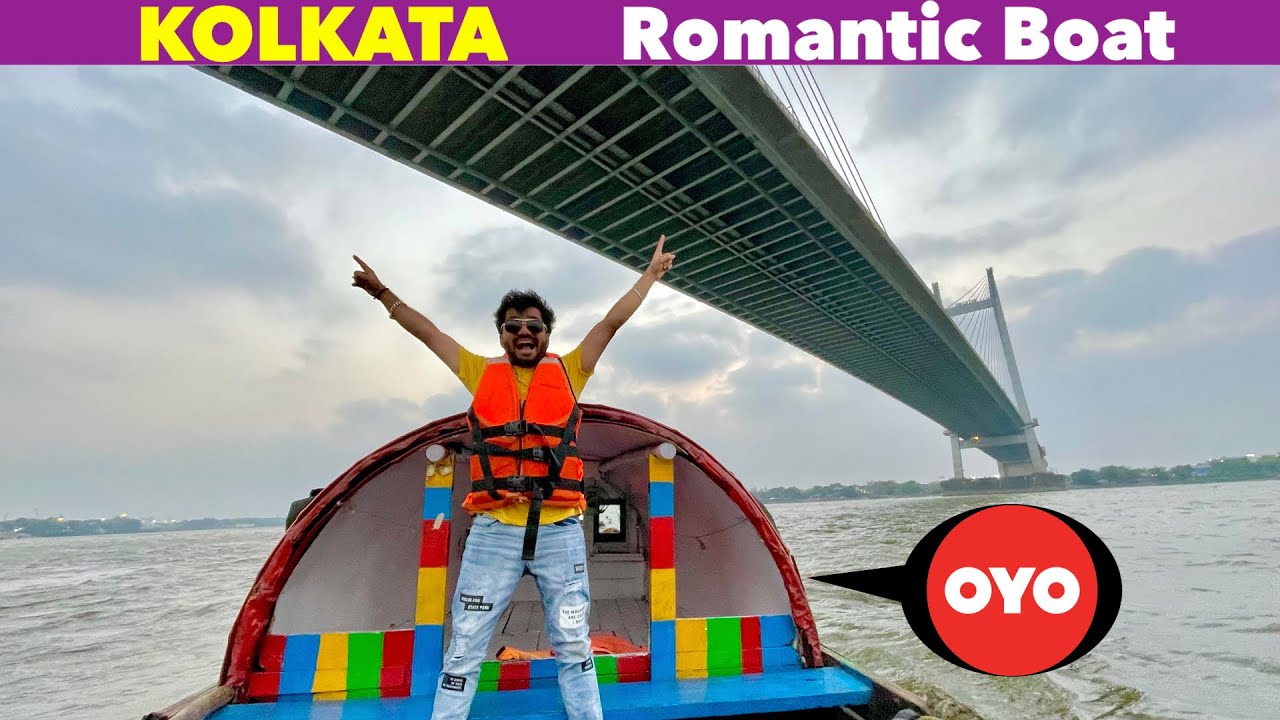 Romantic Boat 😂 || most popular bridge in kolkata || princep ghat ...