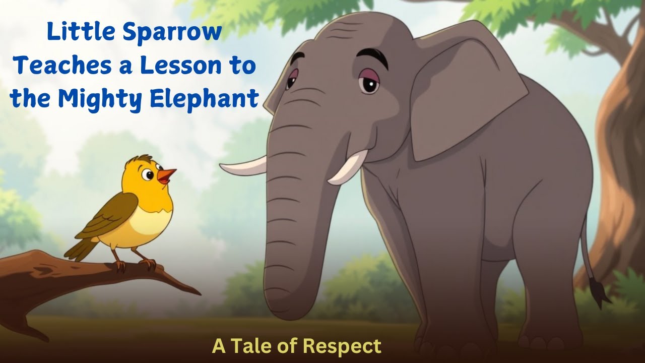 The Little Sparrow and the Mighty Elephant | Moral Stories In English ...