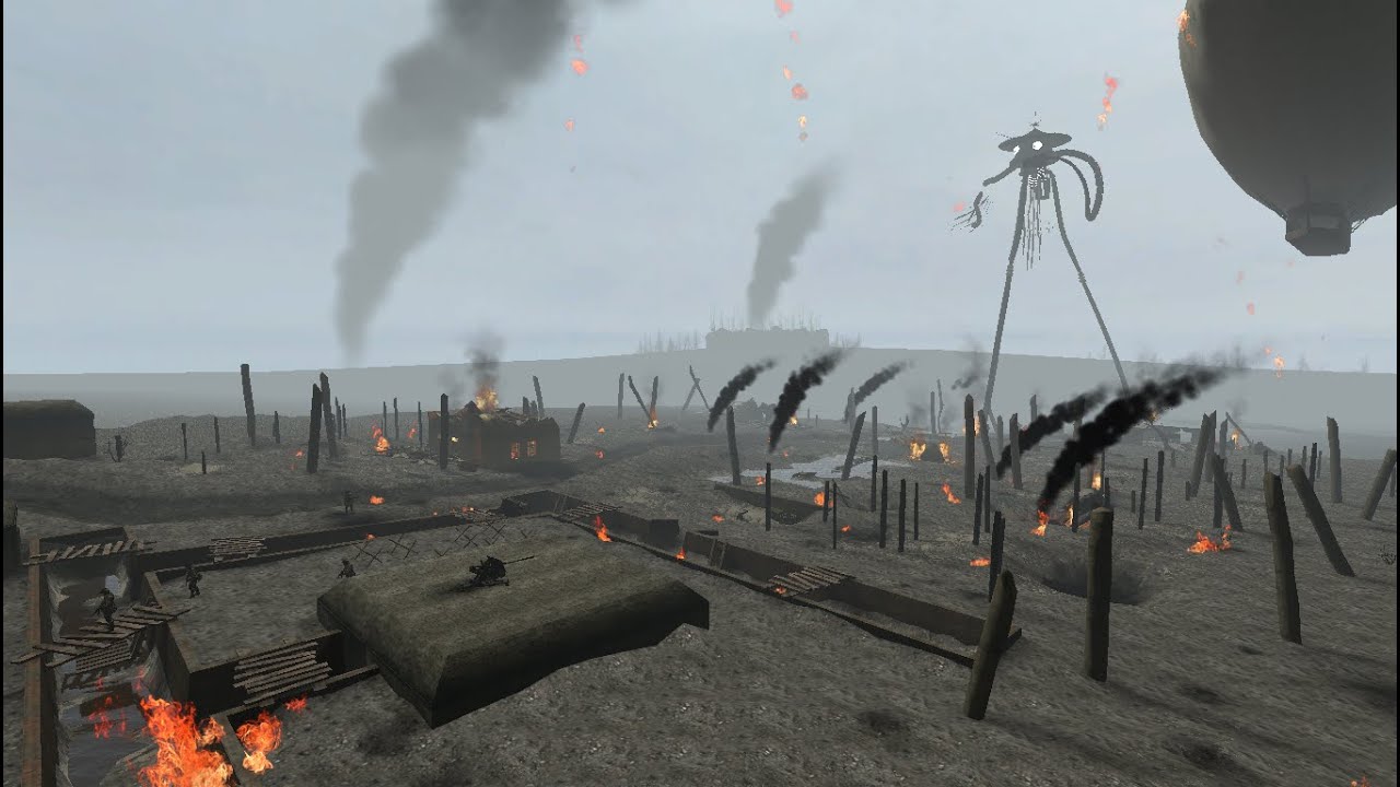 Garry's Mod Tripod Invasion, Ep 5, Military defense obliterated by ...