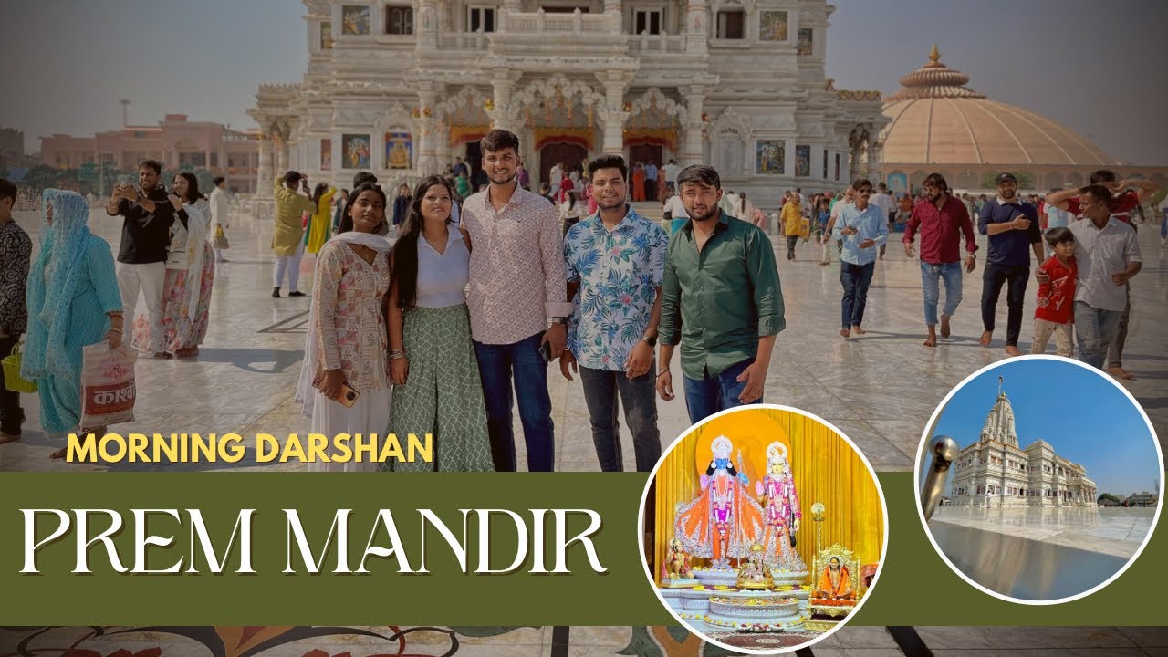 PREM MANDIR DARSHAN 🥰|| VINDAWN TRIP EPI- 2 || #Pro_Onebiker - YouTube