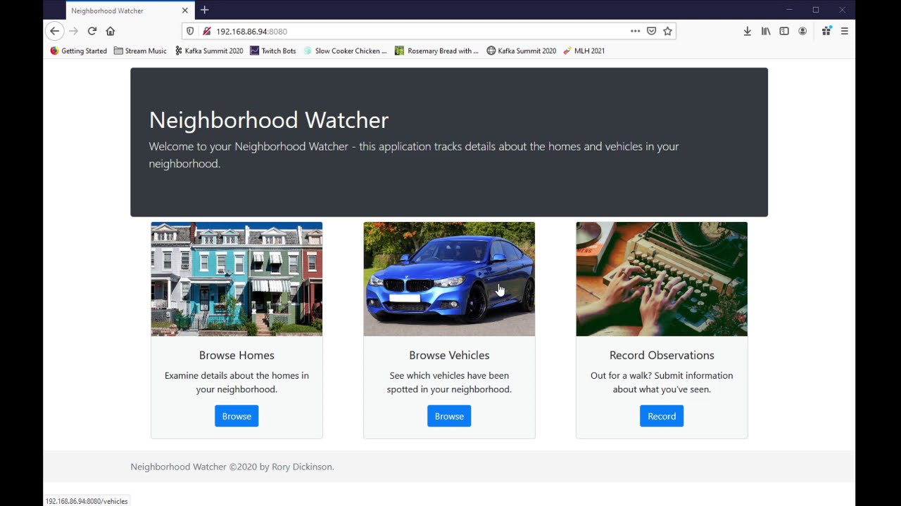 Neighborhood Watcher - YouTube