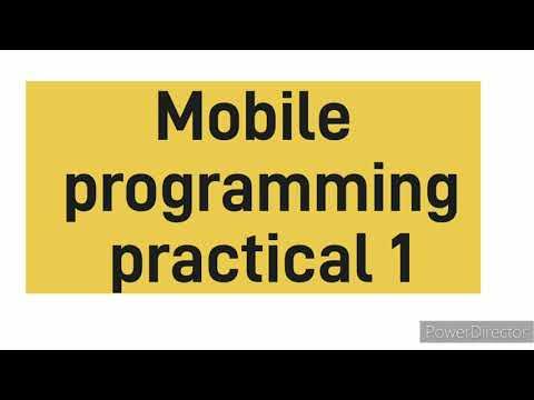 TYIT Sem6 - Advance Mobile programming practical 1 - Hello World. - YouTube