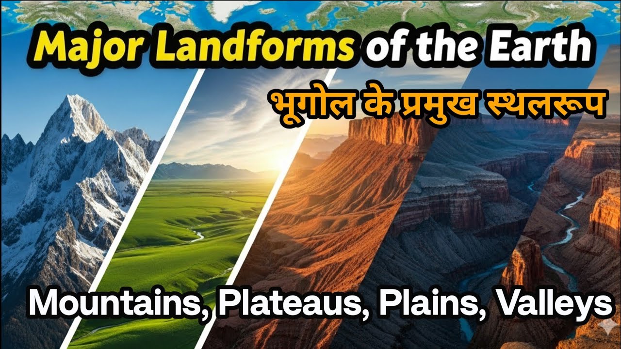 Landforms of the Earth | Mountains, Plateaus, Plains & More | Geography ...