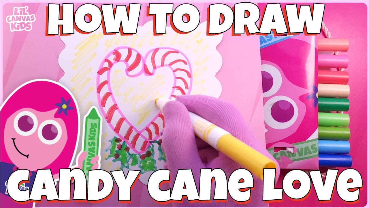 Candy Cane Love Drawing Delight for the Holidays! 🎨 ️ - YouTube