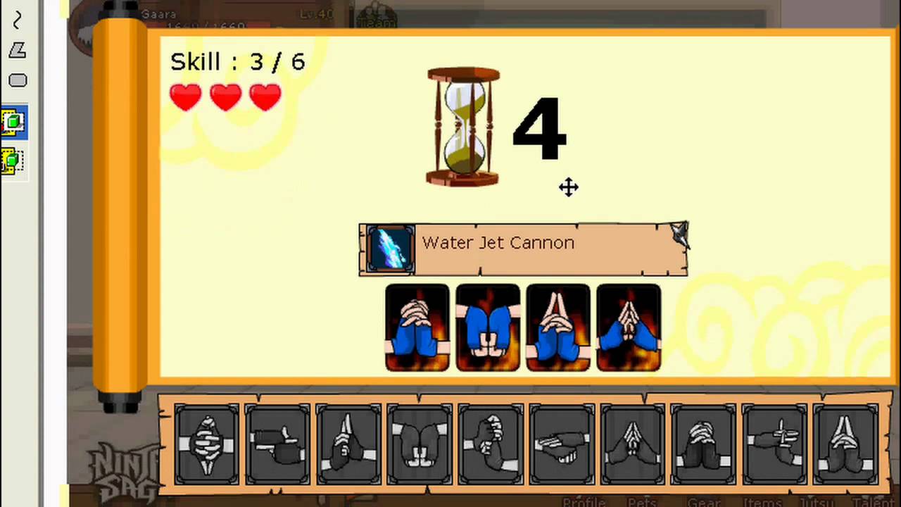 Ninja Saga - Jounin Exam Part 1 - Hand Seals - YouTube