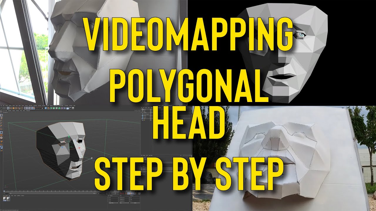 VIDEOMAPPING POLYGONAL HEAD Step by Step *ENGLISH - YouTube