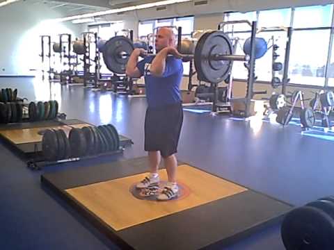 hang clean above knee - YouTube