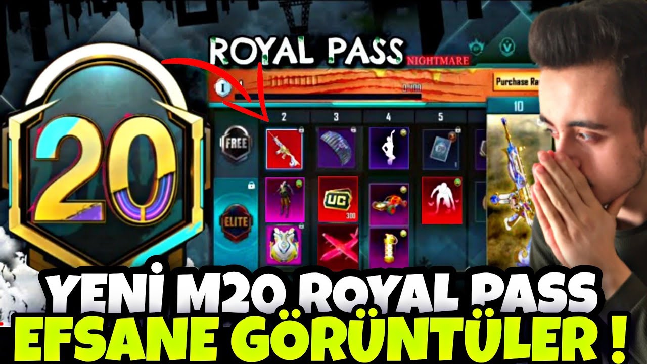 YENİ M20 ROYAL PASS EFSANE GÖRÜNTÜLER !! M20 RP 1-50 ÖDÜLLERİ !! M20 ROYAL PASS PUBG MOBİLE ...