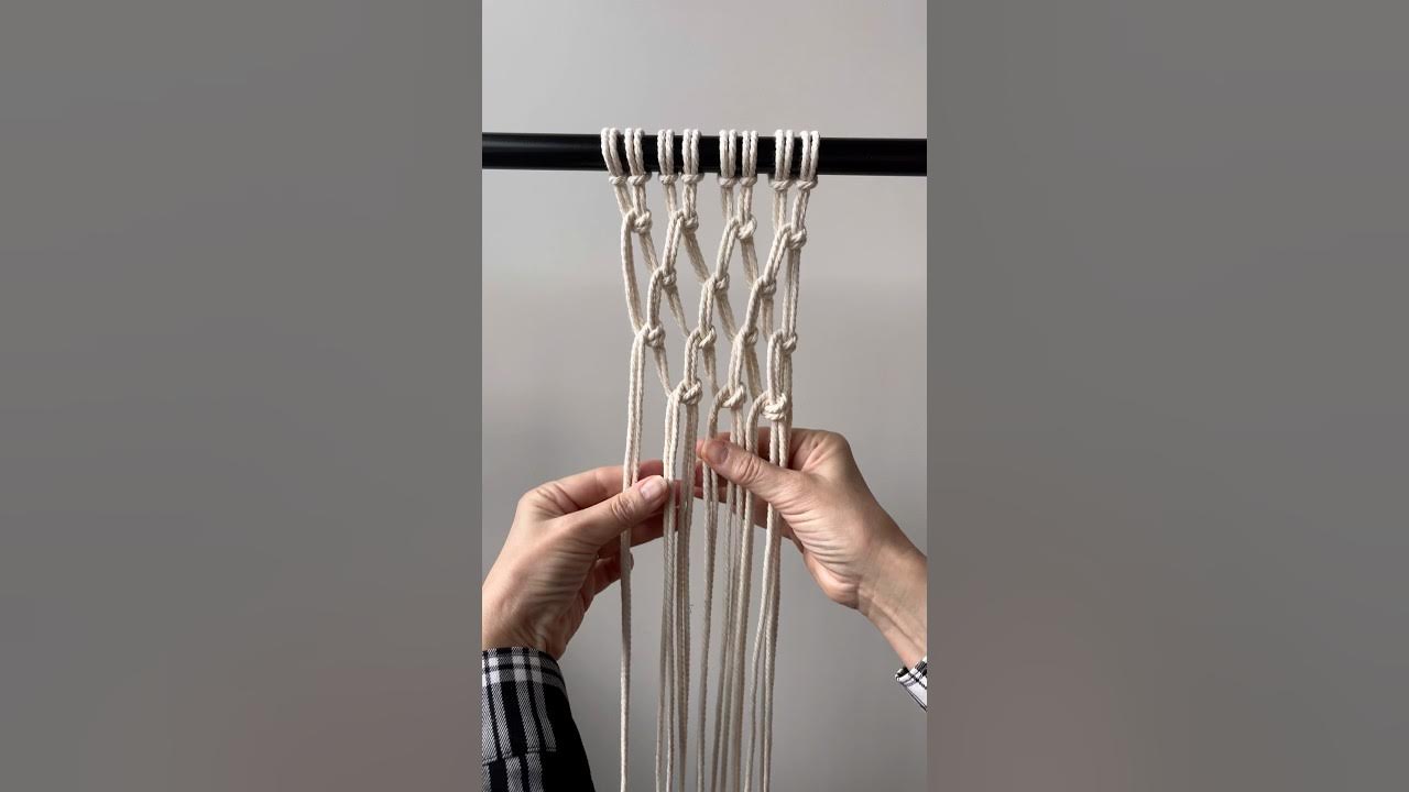 Macrame pattern tutorial🧶 #macrame #macramepattern #macrametutorial #macrameknot #diy # ...