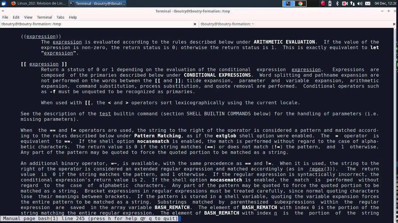 Linux 202 ( Révision 2 - Structure des répertoires , commandes de bases ) - YouTube