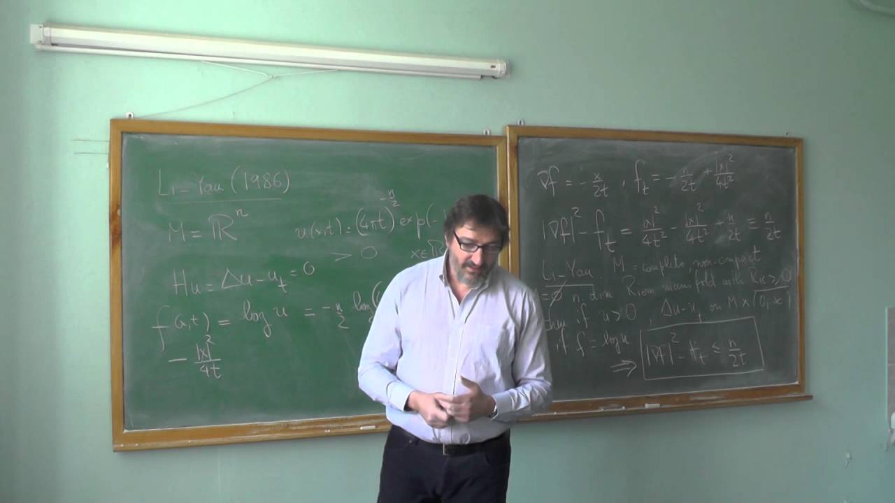 Nicola Garofalo - Curvature-dimension inequalities 1 - YouTube