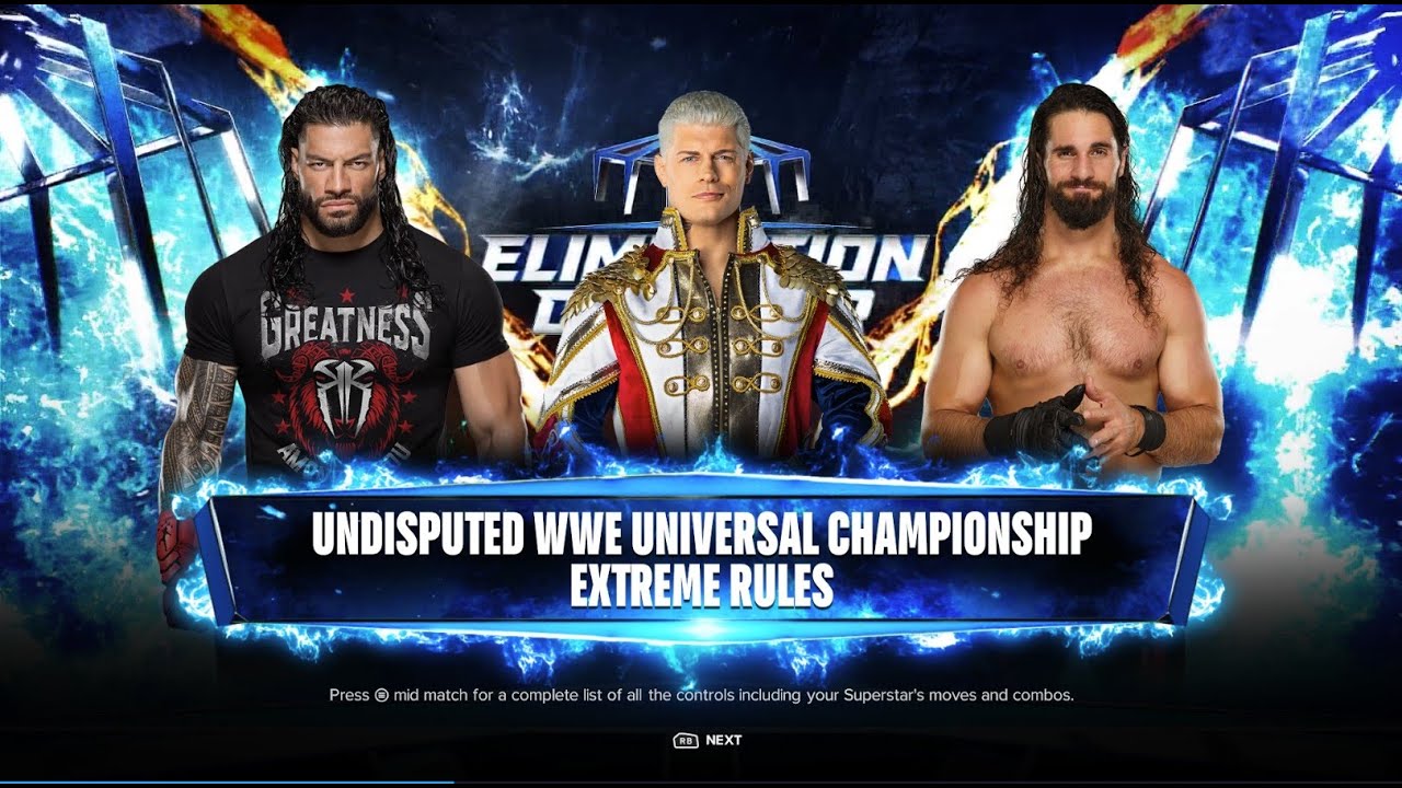 FULL MATCH - Roman Reigns vs Cody Rhodes vs Seth Rollins Undisputed WWE ...