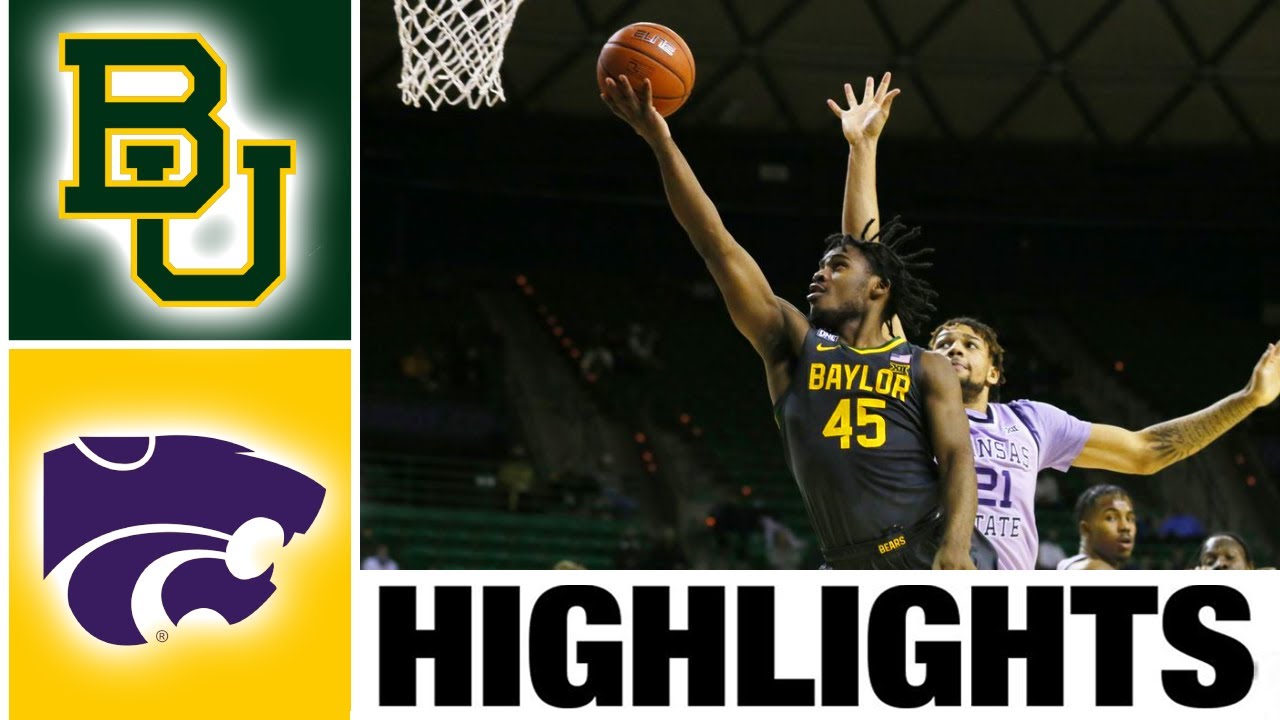 #9 Baylor vs Kansas State Highlights | NCAA Men's Basketball | 2024 ...