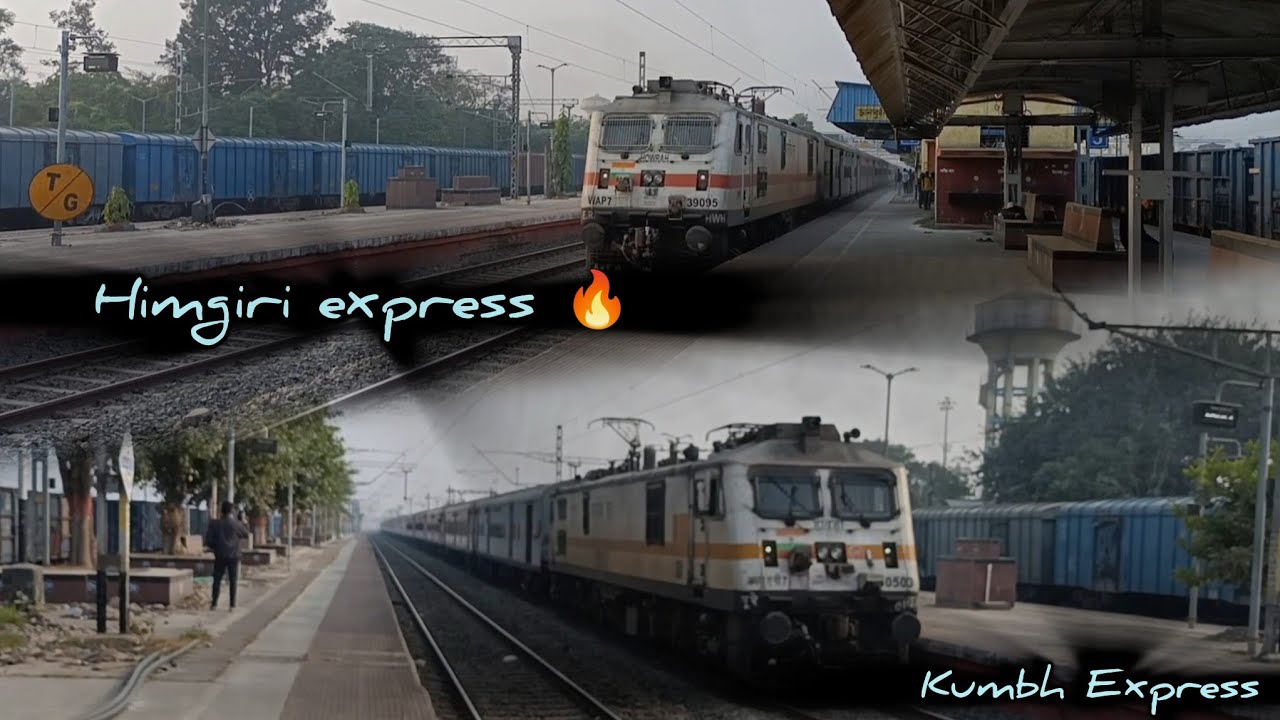 Trains #video | 12331 - Himgiri Express & 12369 - Kumbh express skipped ...