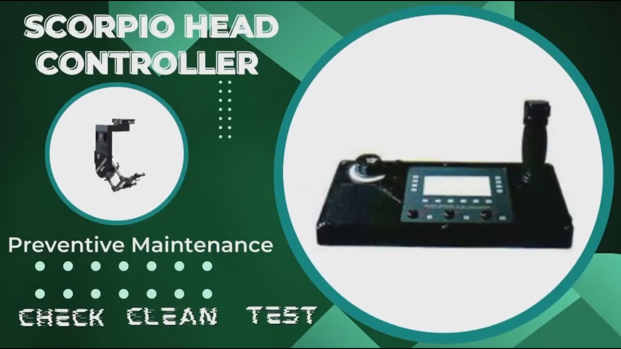 Preventive Maintenance - Scorpio Head Controller - YouTube