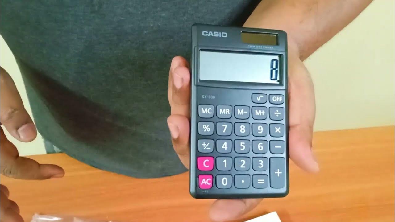 Casio SX 300 Calculator Unboxing | Battery and Solar Powered | Cheap Price Online - YouTube