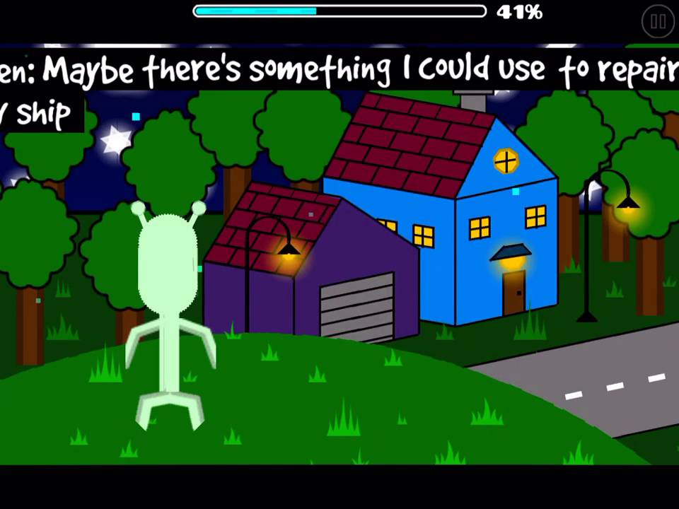 Alien trouble GD online level animation - YouTube