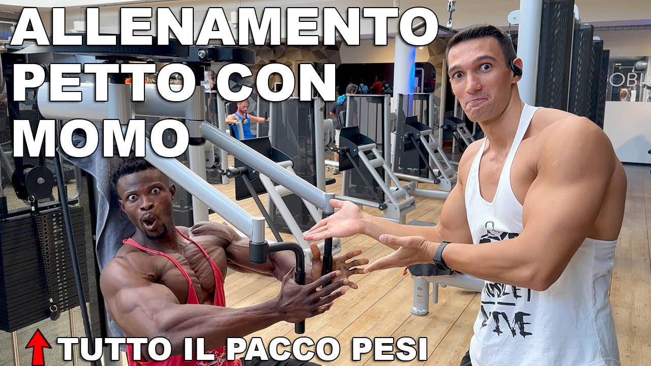 ALLENAMENTO PETTO CON MOMO | IL BODYBUILDER NATURAL PIÙ FORTE AL MONDO ...