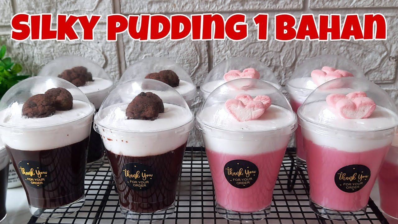 Ide jualan silky pudding 1 bahan - YouTube