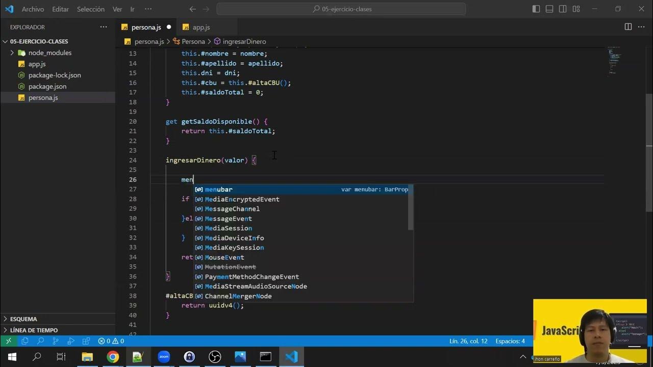 17- CLASES EJERCICIO - Repaso JavaScript - YouTube