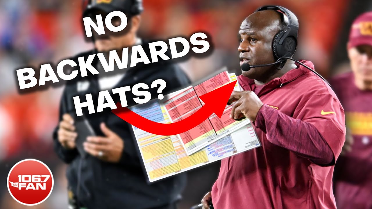 Eric Bieniemy Didn't Let Commanders Players Wear Backwards Hats ...