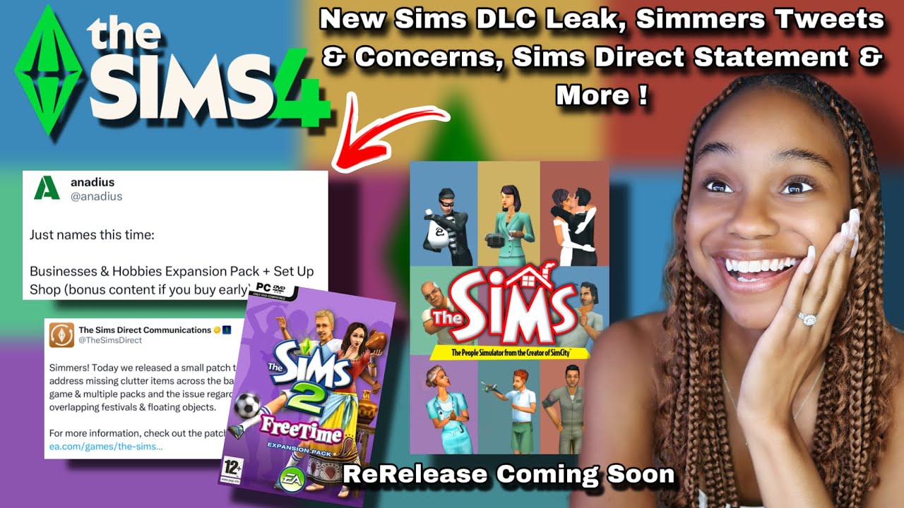🚨 New DLC Leak, Sims Team Confirms 1 & 2 Rerelease Coming Soon ! Sims Direct Statement & More ...