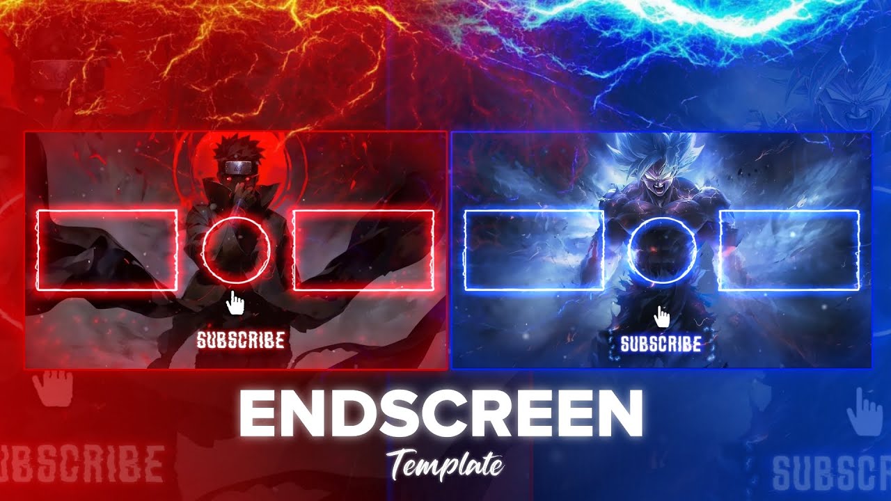 Best Youtube Endscreen/Outro Template | Gaming Outro Template ...