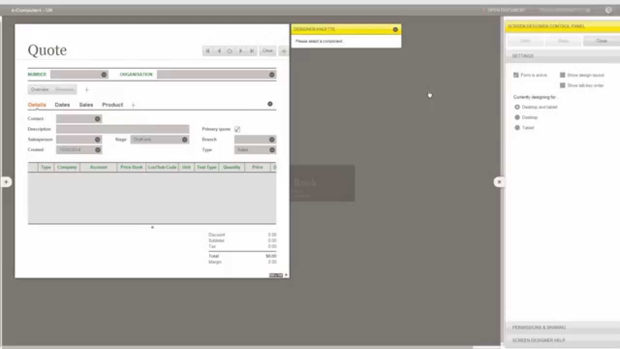 Greentree4 screen designer by Greentree Software - YouTube