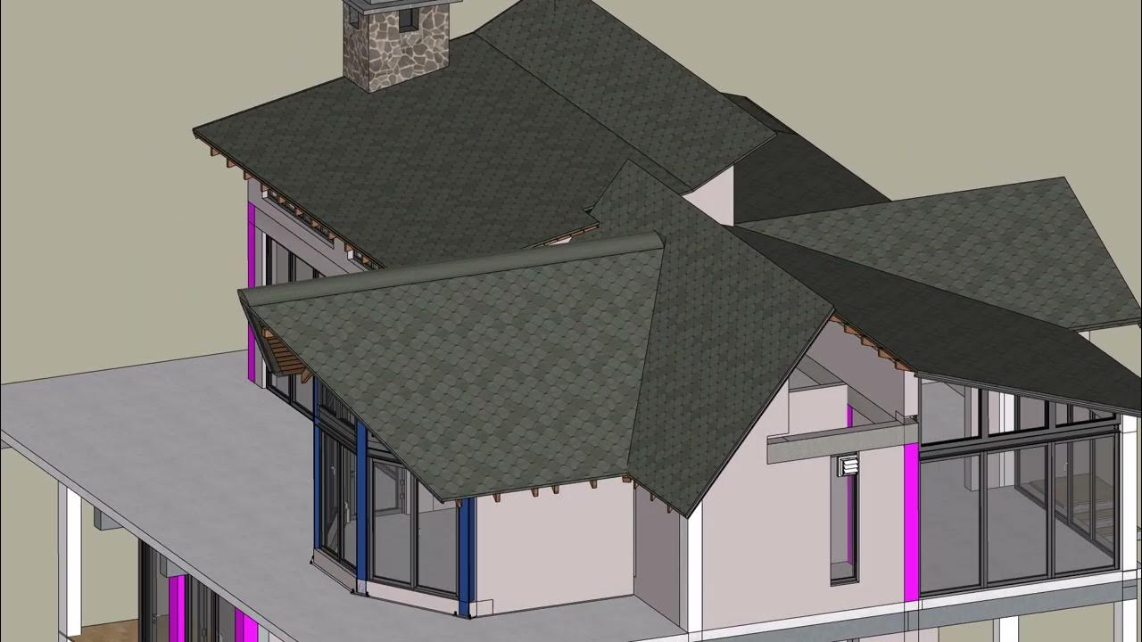 Roof | Cottage 3 | 68.04 | Unrendered | MKSS-CAD Studio - YouTube