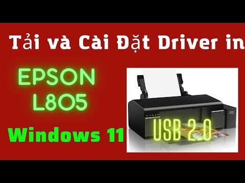 Hướng dẫn Tải và Cài Đặt Driver Máy in Epson L805 bằng cổng USB trên Windows 11 - YouTube