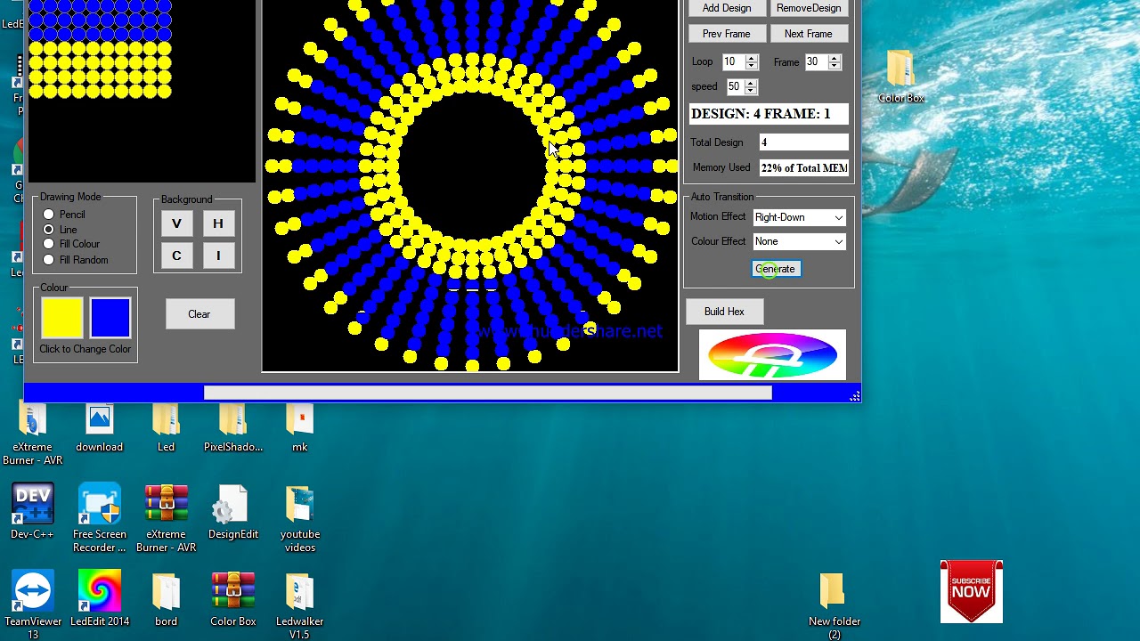 LED PIXEL BOARD SOFWARE - YouTube