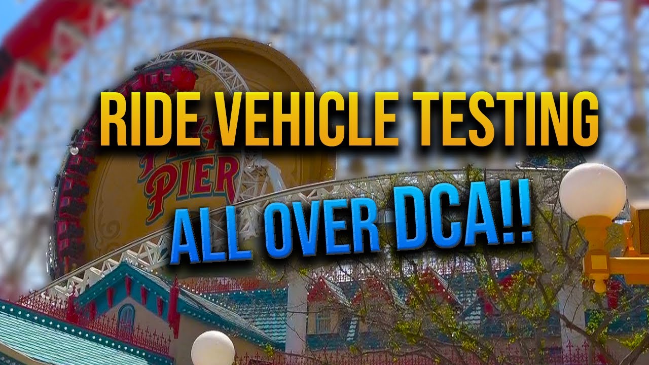 Ride Vehicles being tested all over DCA + Special Announcement - YouTube