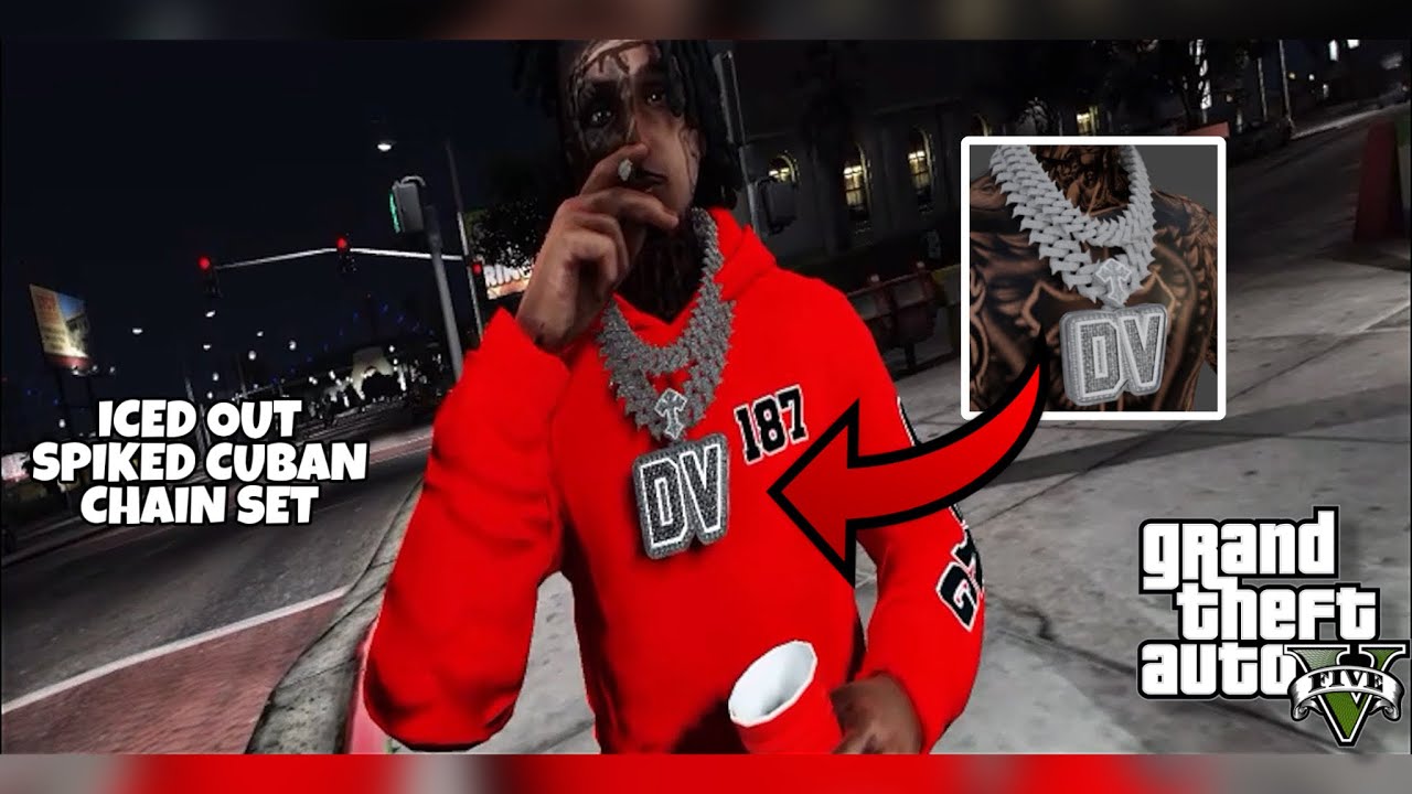 Making A Spiked Cuban Chain Set In GTA 5 RP (FiveM) | Blender 3D ...