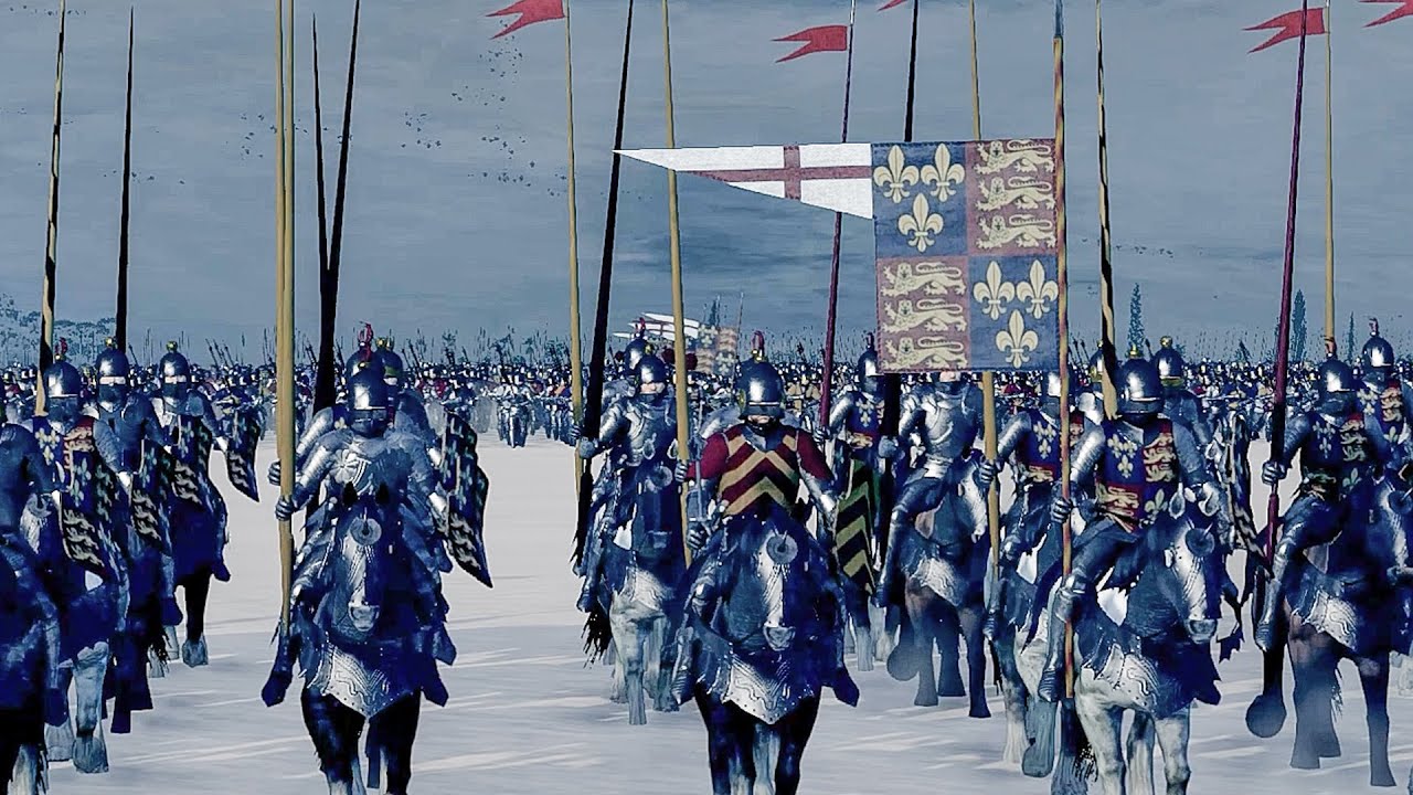Duchy Of Burgundy Attack Kingdom Of England | 22,000 Units Battle ...