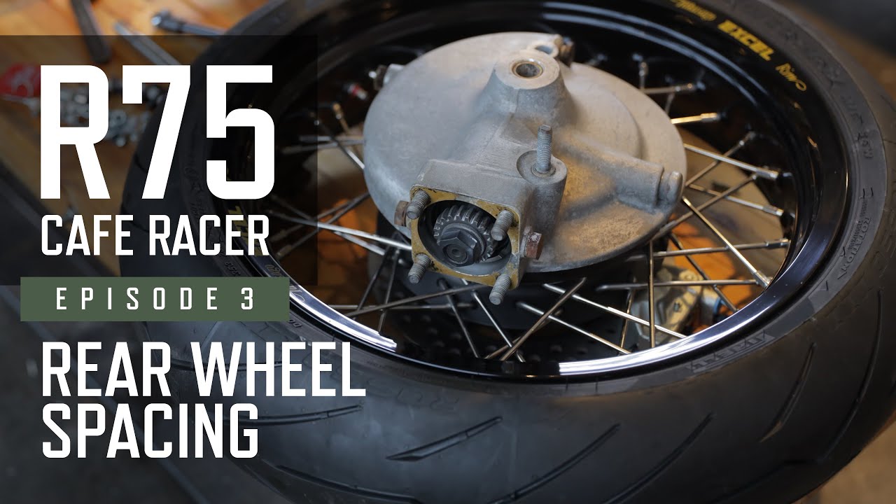 BMW R75 CAFE RACER 2.0 BUILD EPISODE 3 / ENGINE MOUNTING AND REAR WHEEL ...