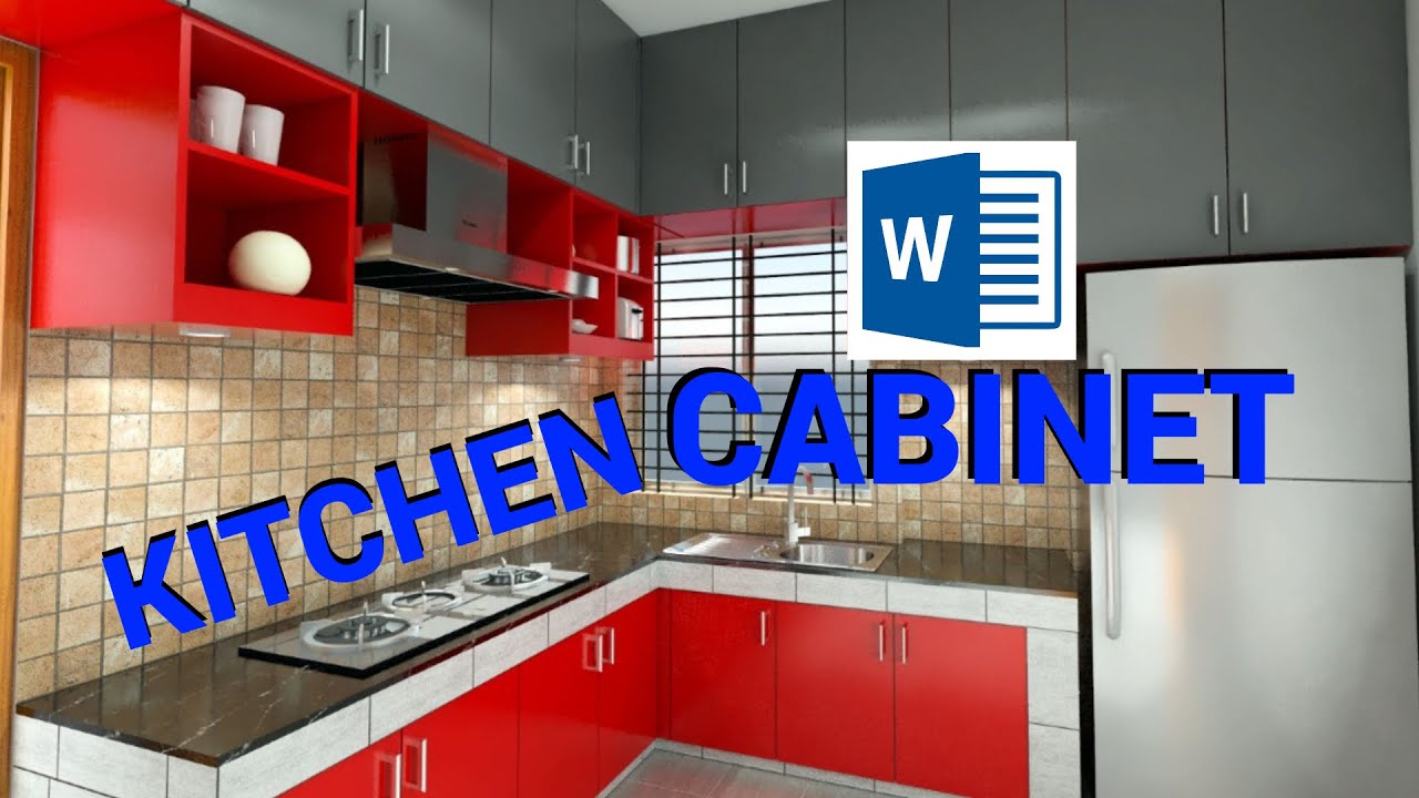 Kitchen Cabinet Design In Microsoft Word Tutorial 3. How To Design ...