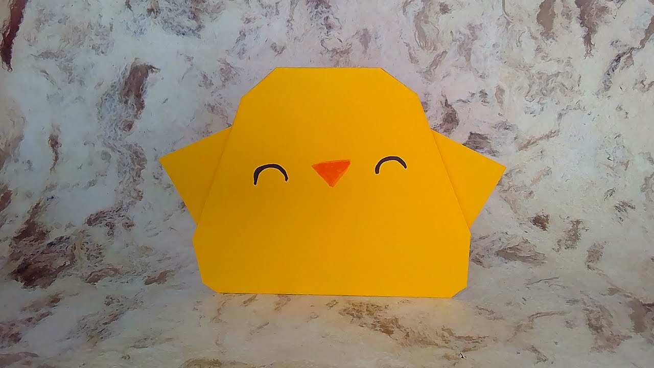 Cómo hacer un POLLITO ORIGAMI de papel FÁCIL | Origami PASO A PASO ...