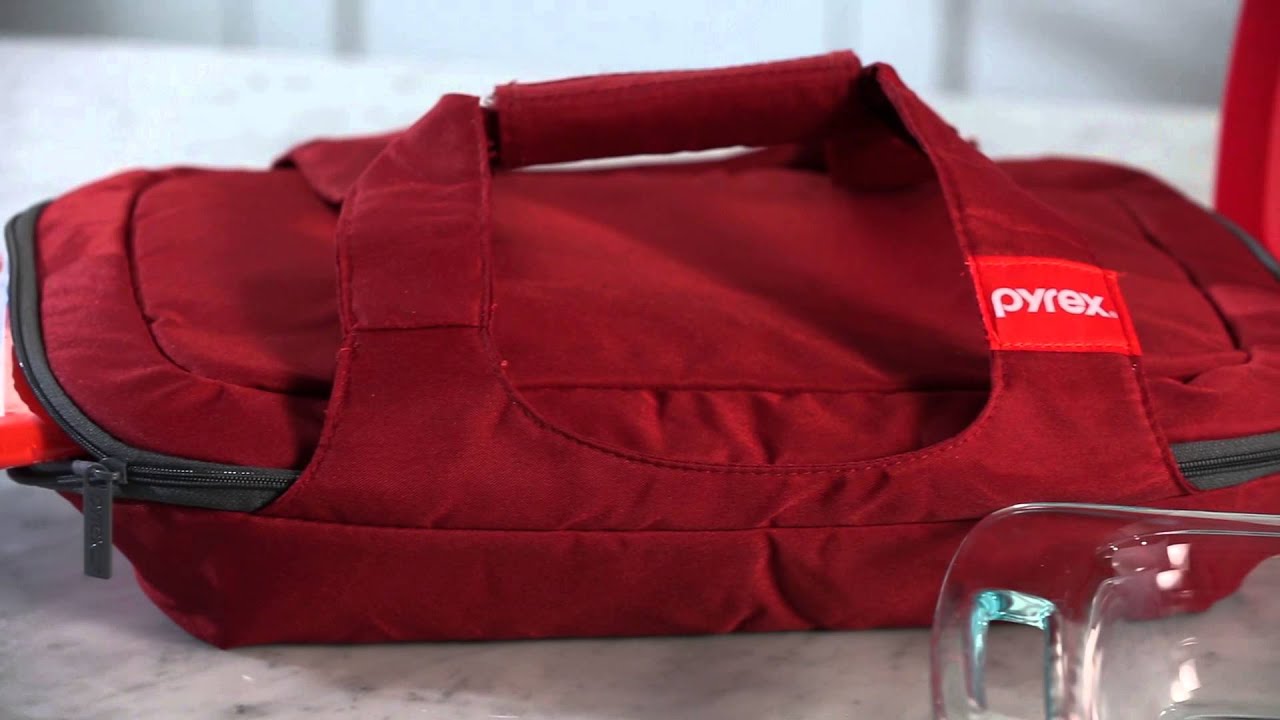 Pyrex - Portables 3 qt Oblong Baking Dish Red - YouTube