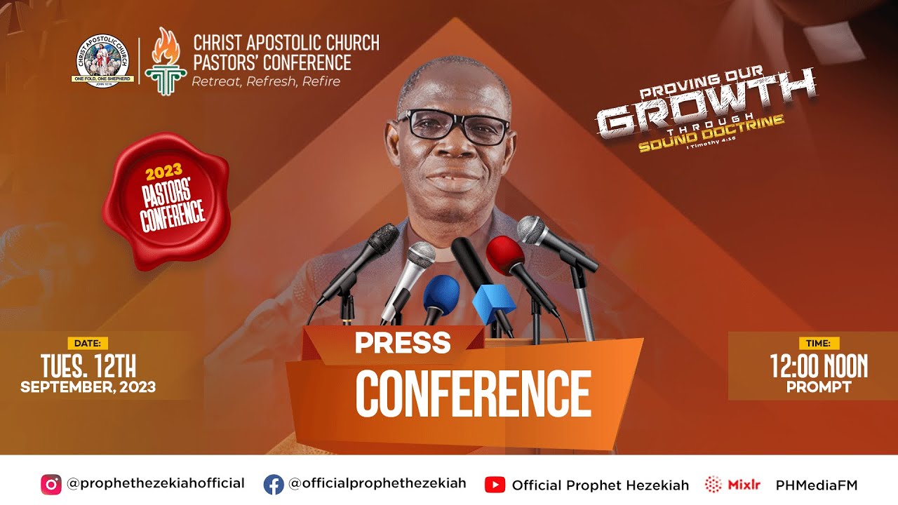 PRESS CONFERENCE WITH PASTOR S.O OLADELE FOR THE 2023 PASTORS ...
