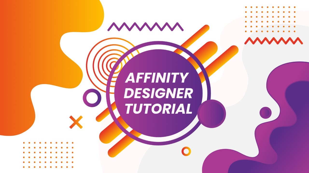 Create Colorful Shapes Background In Affinity designer - YouTube