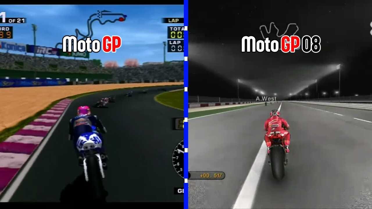 Every Motogp Game On PS 2 (2000 - 2008) - YouTube