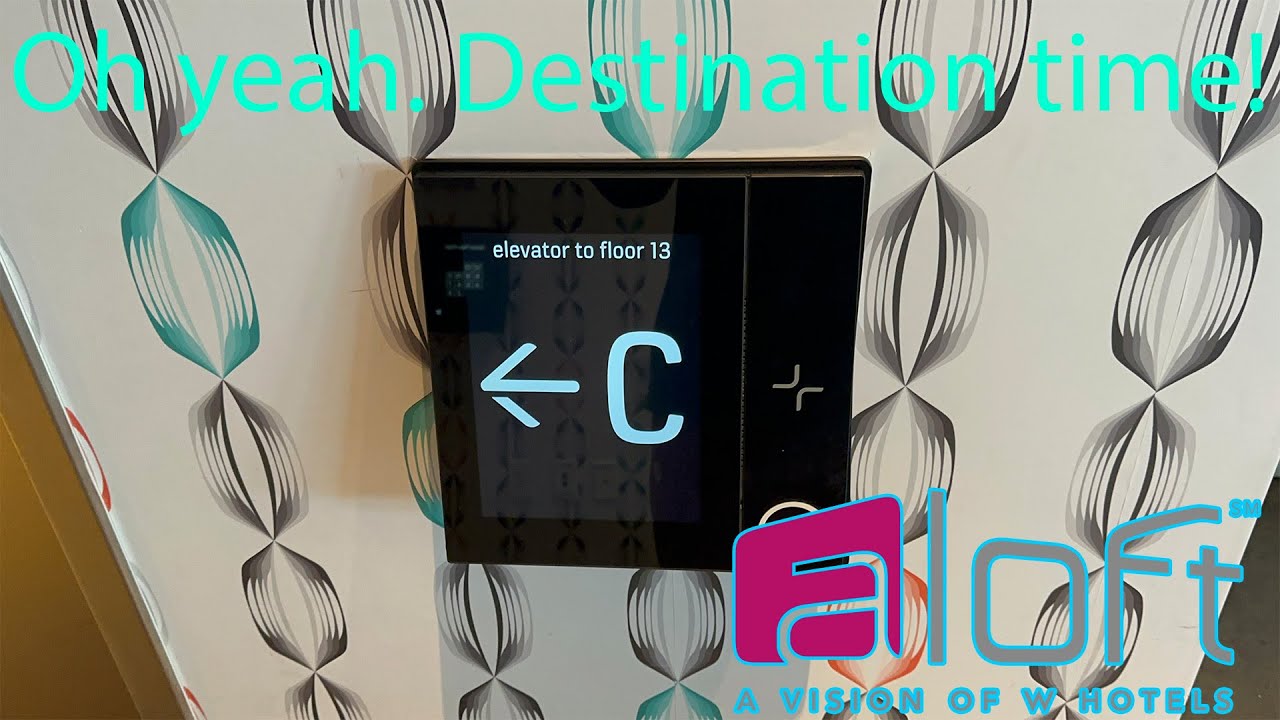 AMAZING KONE Destination elevators @ Aloft Seaport District Boston MA ...