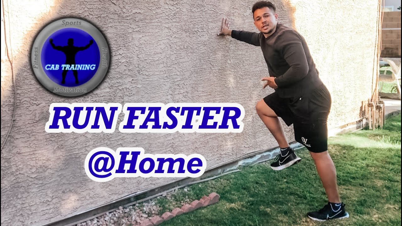 4 At Home SPEED EXERCISES | Run FASTER | Speed and Agility Drills - YouTube