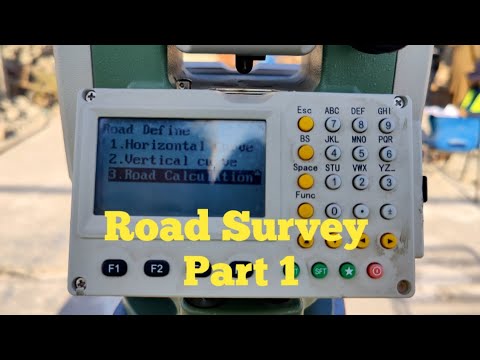 Road Survey/ How to Mark Center Line of Road with Total Station in ...